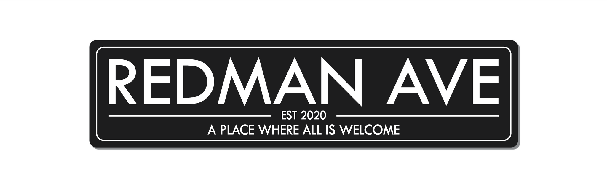 Metal Personalised Novelty Sign - Custom Home Sign - Change The Text T ...